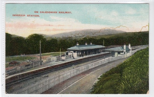 INVERKIP STATION: Renfrewshire postcard by Caledonian Railway (C21998 ...
