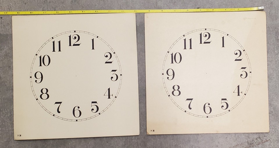 Replacement Clock Faces Paper Dial 5 - 7" Ansonia Waterbury Gilbert ...