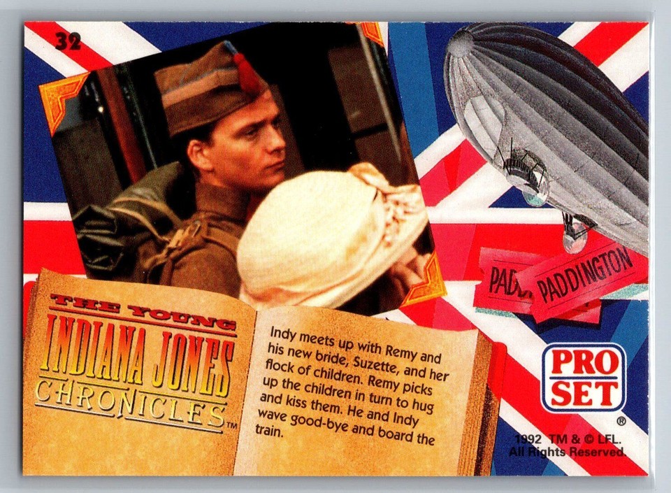 1992 Pro Set The Young Indiana Jones Chronicles Indy Remy #32 | eBay