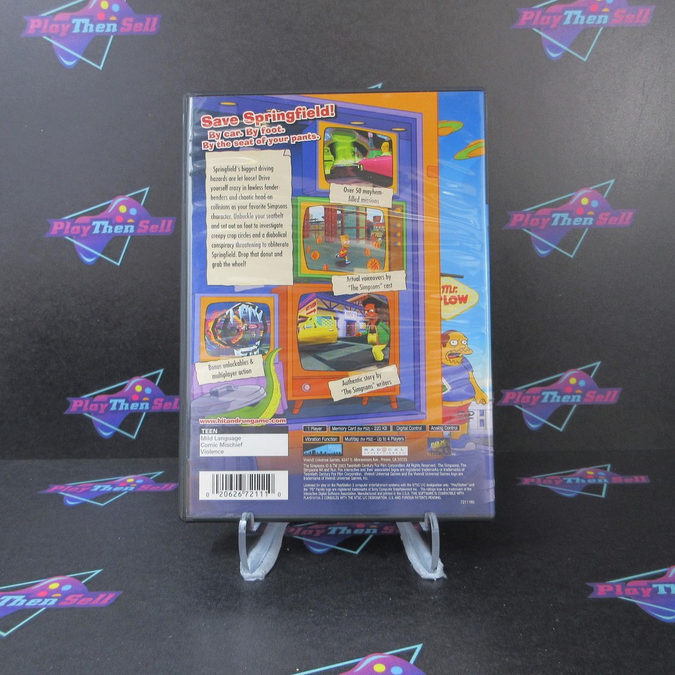 The Simpsons Hit & Run PS2 PlayStation 2 - Game & Case 20626721110| eBay