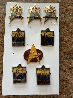 Star Trek Pin Lot; Star Trek Final Frontier Pin; Star Trek 25th ...