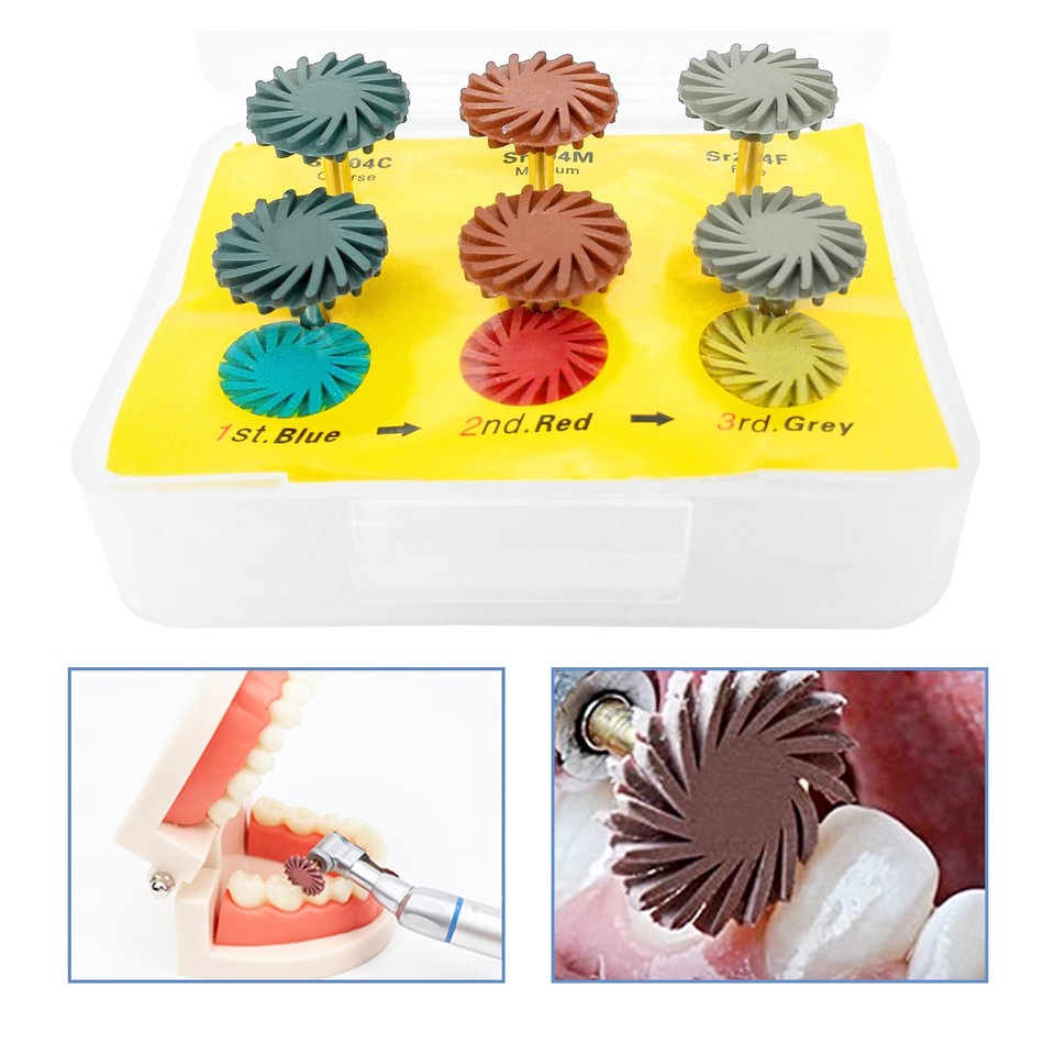 Dental Lab Composite Polishing Kit RA/HP Polisher Wheel For Porcelain ...