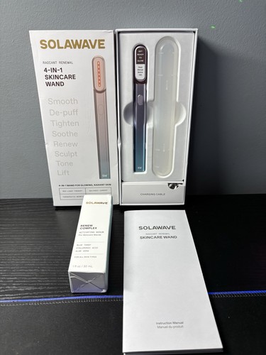 Solawave 4-in-1 Radiant Renewal Skincare Wand Kit - Purple To Blue Fade ...