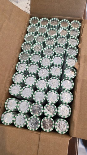 2025-P Roosevelt Dime Box 50 Count Uncirculated Original Bank Rolls ...