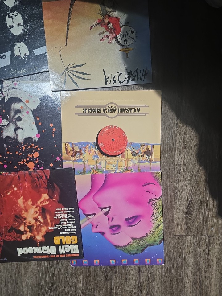 Vintage Vinyl Record Lot (15 LPs) 1970s Rock Pop Country Neil Diamond ...