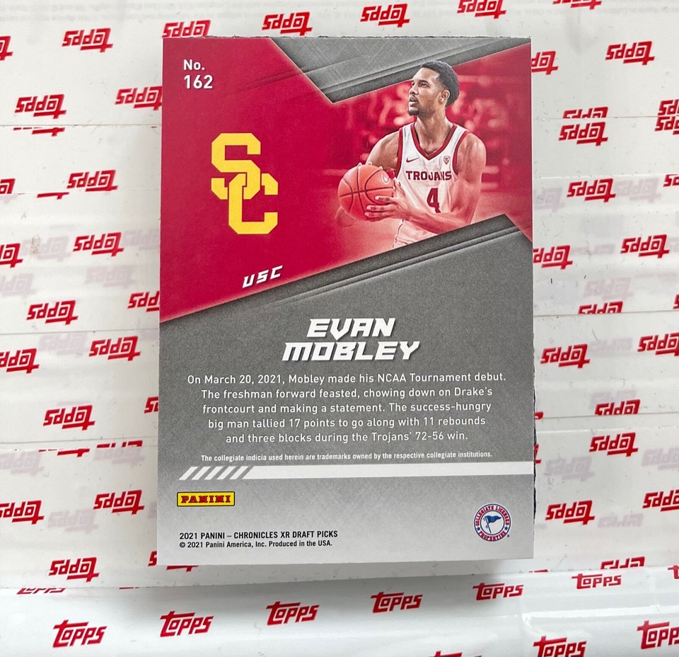 EVAN MOBLEY ROOKIE 2021-22 CHRONICLES DRAFT PICKS XR - CAVALIERS RC | eBay