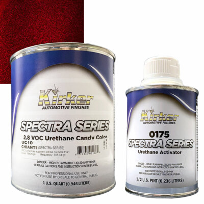 1 qt Kirker Spectra Series Candy Color Car Paint Chianti UC10 w ...