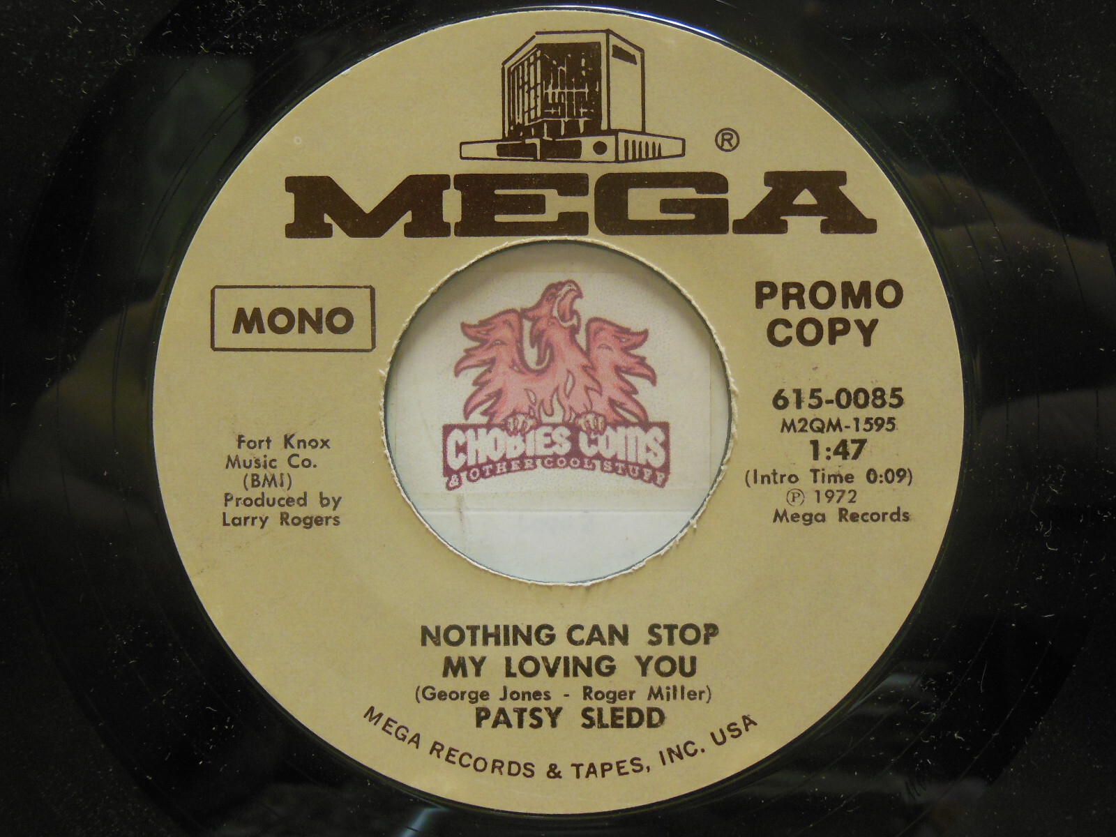 Promo! Patsy Sledd – Nothing Can Stop Me Loving You / Mono, 45 RPM VG+ ...
