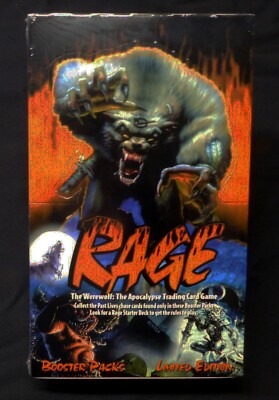 RAGE Limited Edition Booster Packs Box - White Wolf Werewolf Apocalypse ...