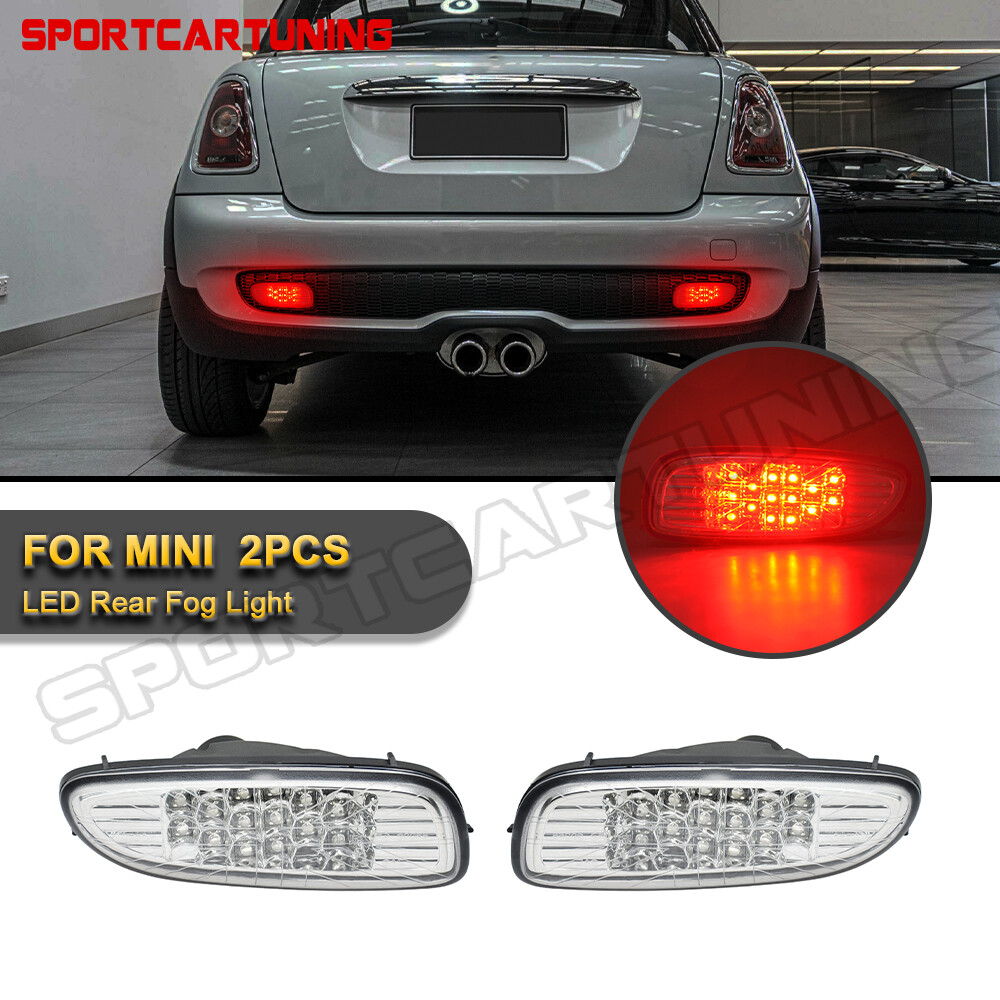 Full LED Rear Fog Lamps Assembly For MINI Cooper 2006-15 R56 R57 R58 ...