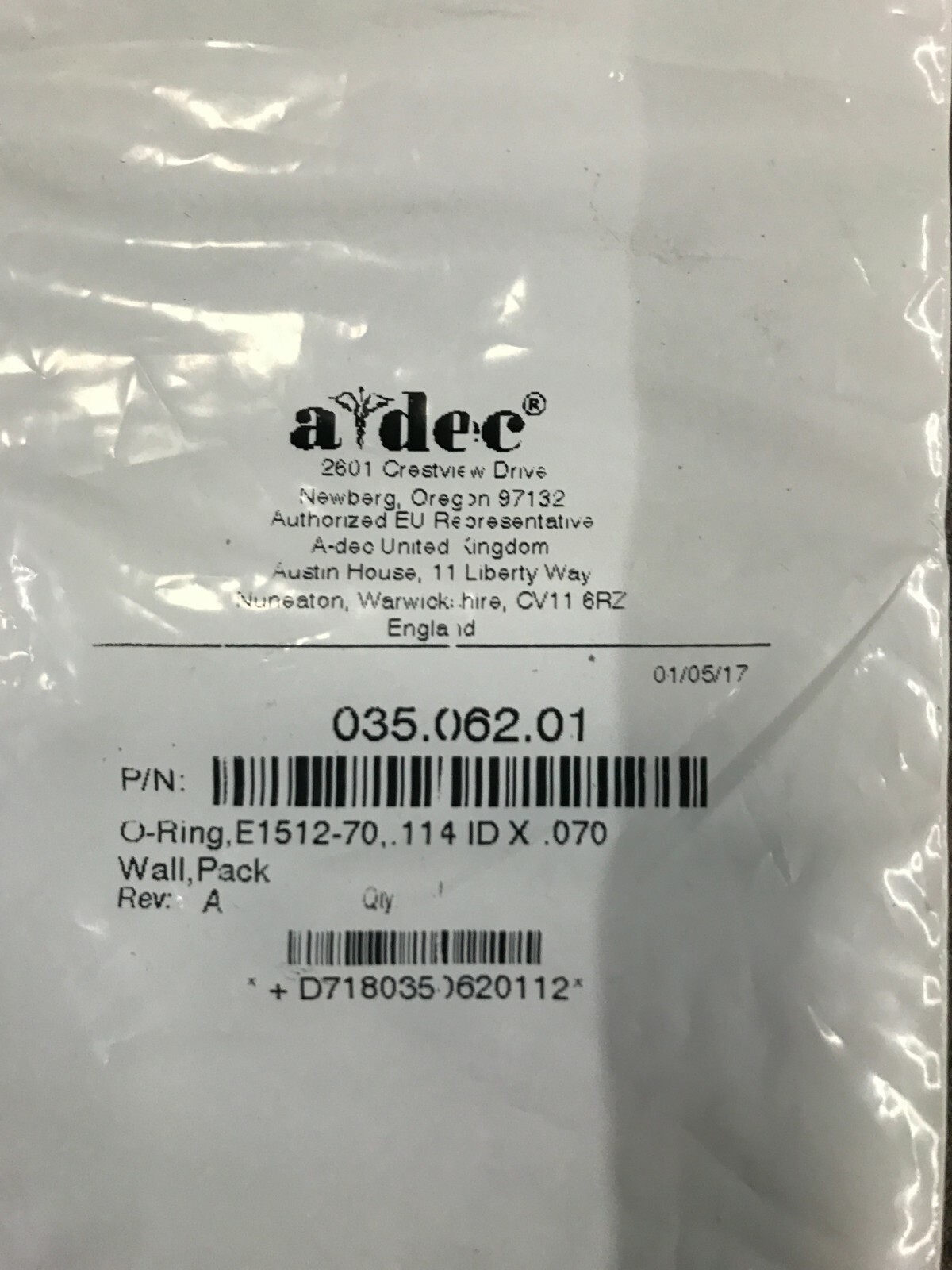 Adec Set of 6 Seals, E1E12-70,114 ID X 070 035.062.01 | eBay