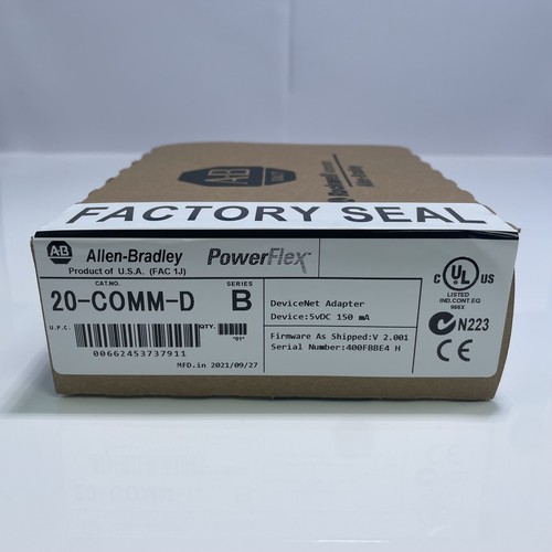 NEW FACTORY SEALED AB 20-COMM-D SER/B POWERFLEX DEVICENET ADAPTER ...