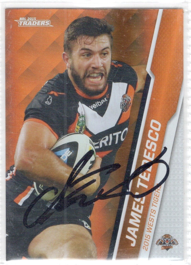 🔥 2015 TRADERS PARALLEL Signed Card JAMES TEDESCO #P143🔥 ☆ FREE POSTAGE ...