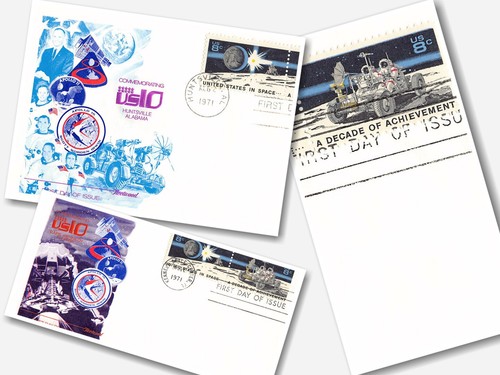 USPS FDI US 10 years in Space Commemorative Cachet by Fleetwood total ...