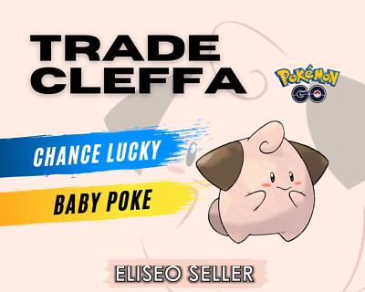 Pokemon Cleffa GO - Chance Lucky - Baby Clefairy - Baby Poke | eBay