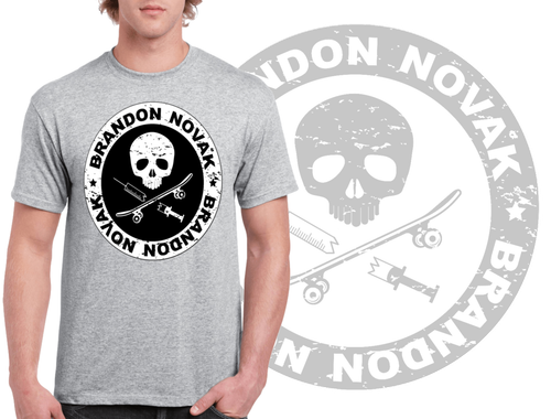 Neuf Art Society x Retro Kings Brandon Novaks Maison Gris T-Shirt SMALL ...