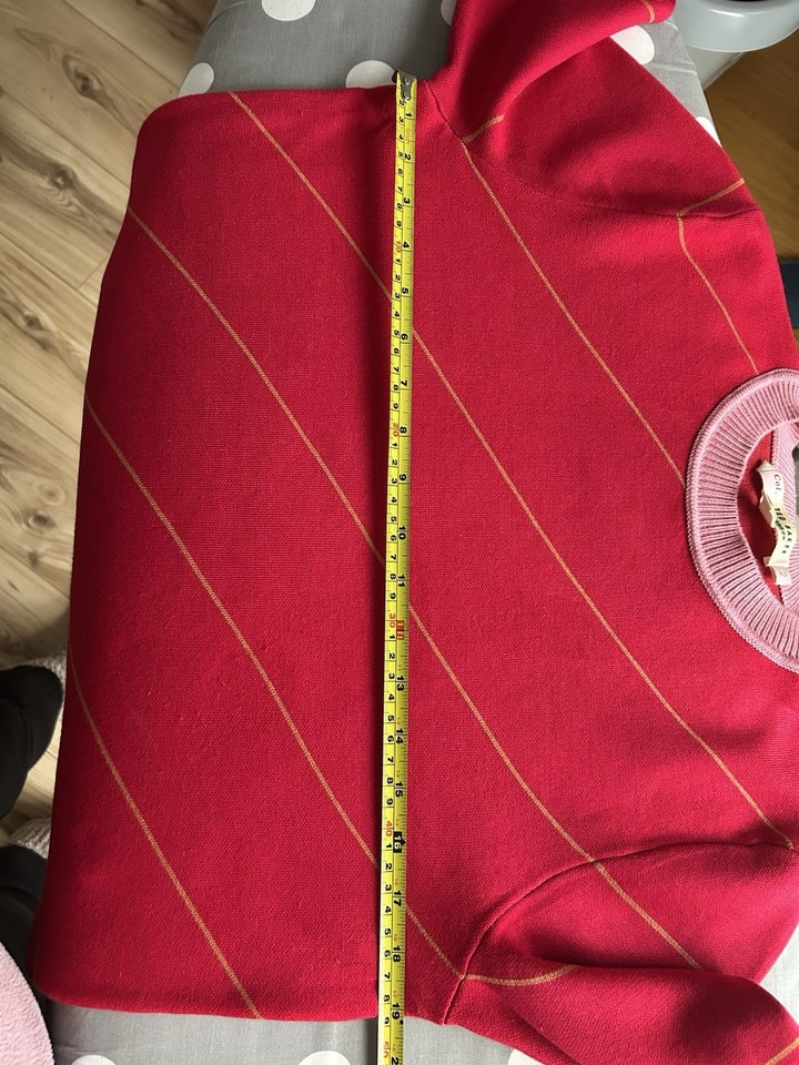 Ted Baker Size 8-10 Red/Pink Long Sleeved Jumper. Excellent Condition ...