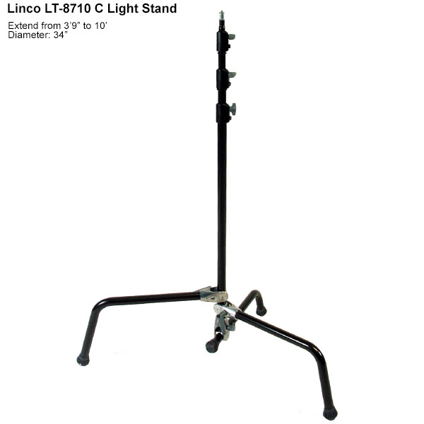 10' Linco Compact Portable Adjustable C Light Stand for Photo Lighting ...