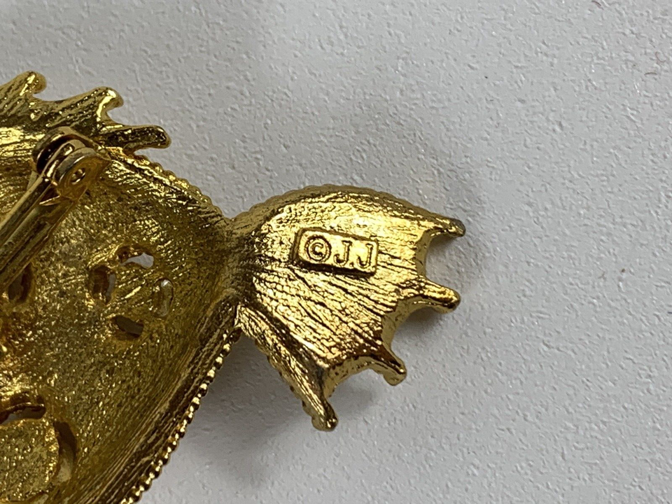 Vintage JJ Jonette Jewelry Signed Fish Brooch Pin | eBay