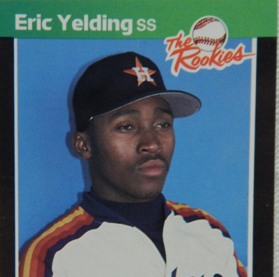 ERIC YELDING HOUSTON ASTROS DONRUSS BASEBALL TRADING CARD #34 | eBay