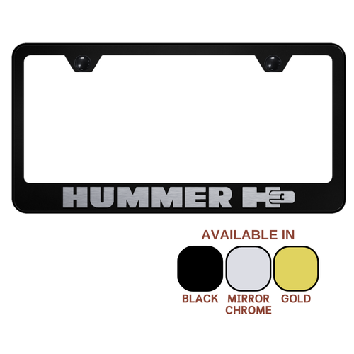 Hummer H3 Laser Etched Logo License Plate Frame Official Licensed | eBay