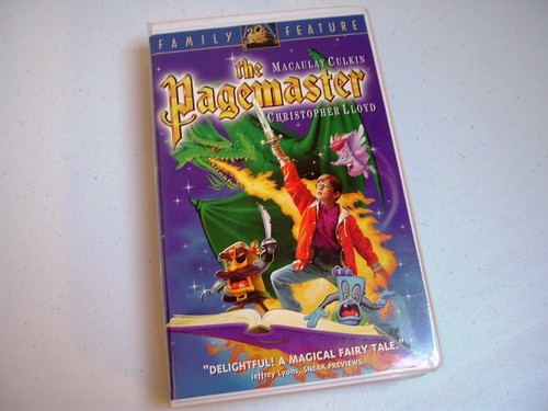 The Pagemaster VHS (1995;Clamshell) - Macaulay Culkin and Christopher Lloyd | eBay