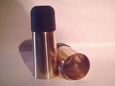 walking stick tip BRASS with extra rubber bottom made for larger stick ...