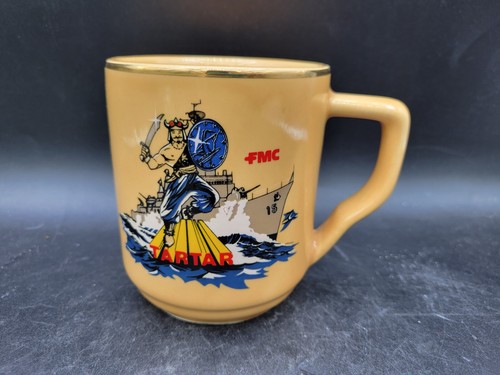 FMC Tartar Ship Navy Destroyer Yellow Coffee Mug Military | eBay