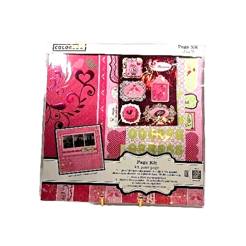 NIP Colorbok Lovey Dovey Scrapbooking Page Kit Specialty Paper Stickers ...