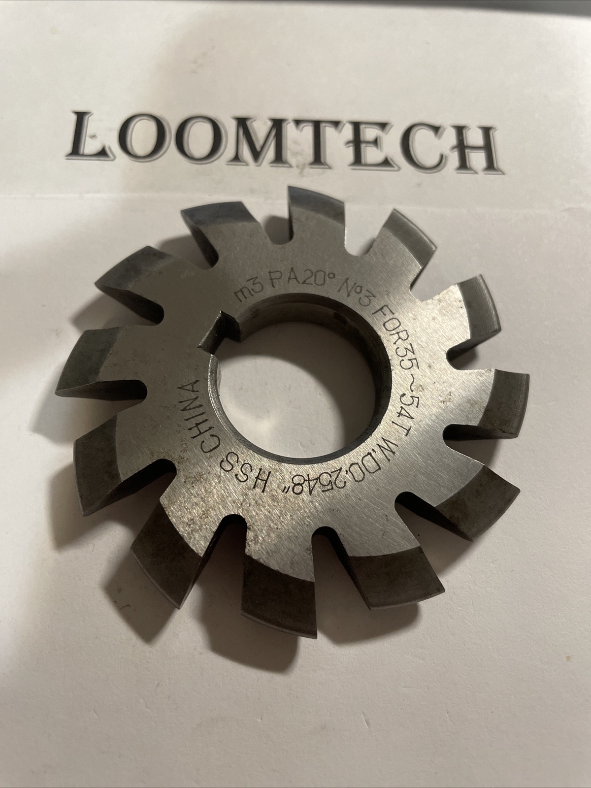 Involute Gear Cutter Module 3 #3 35-54T 20°PA 1” Bore China Milling W63 ...