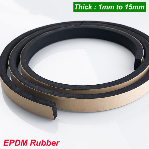 EPDM Rubber Self Adhesive Backed Foam Sponge Strip Roll Sheet Tape ...