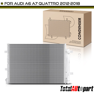 AC Condenser Parallel Flow w/ Receiver Drier for Audi A6 A7 Quattro ...