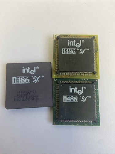 *VINTAGE* Intel i486 SX Processors- Ceramic- GOLD | eBay
