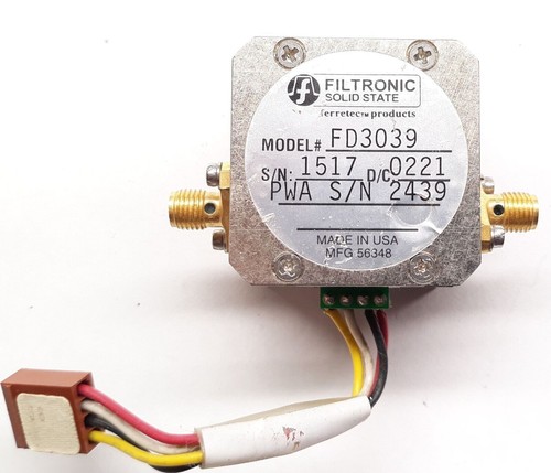 FILTRONIC FD3039 YIG Microwave Filter | eBay
