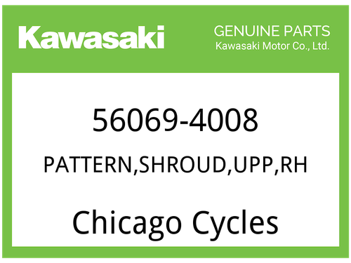 Kawasaki OEM Part 56069-4008 PATTERN,SHROUD,UPP,RH | eBay