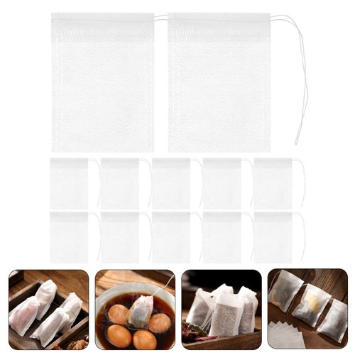100 Pcs Tea Bag Disposable Filter Bags Herbal Strainer for Loose | eBay