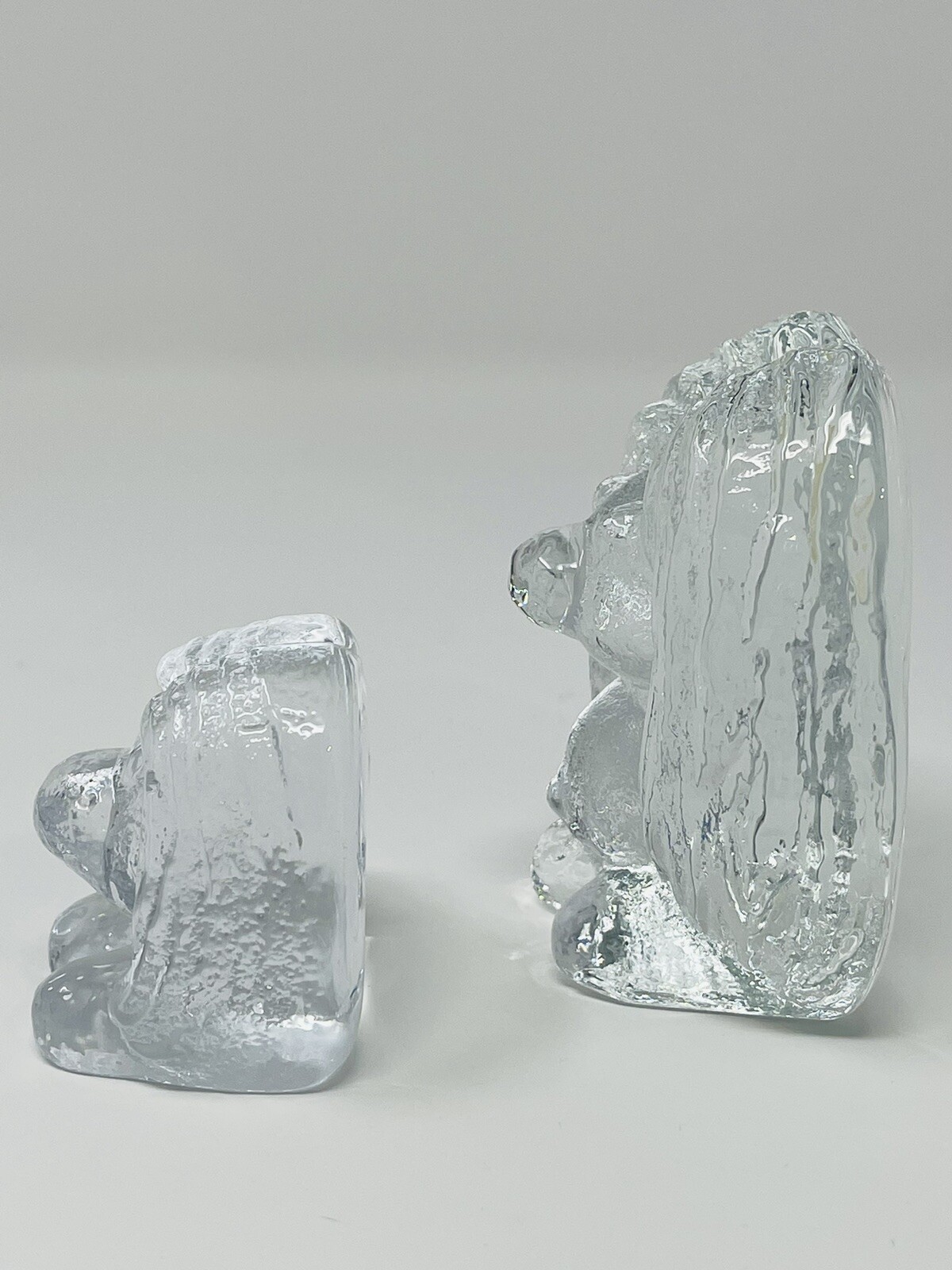 2 MCM Bergdala Glass Troll Figurine Paperweights VTG Swedish Peter ...