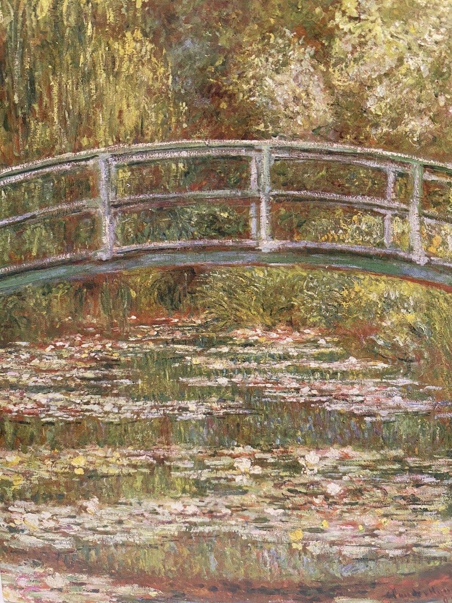 Monet Bridge Over A Pond Of Water Lilies