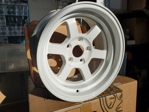 ROTA GRID V WHITE WHEELS 15X8 +0 5X114.3 73 HUB INTEGRA DC CIVIC EG EK ...