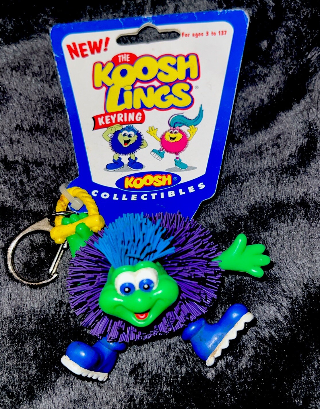 Vintage Retro Koosh Lings Collectibles Keyring Keychain T.K. Koosh Ball ...