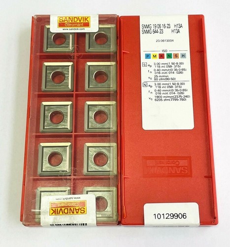 SANDVIK TURNING INSERT SNMG190616-23 H13A ORIGINAL NEW 10 pcs. | eBay