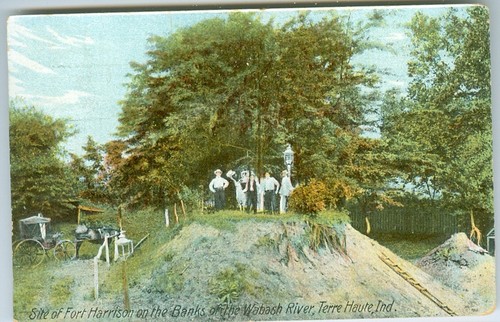 Terre Haute IN Site of Fort Harrison on the Banks of the Wabash River ...