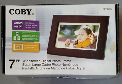 Coby 7" Widescreen Digital Photo Frame DP700WD LCD | JPEG | SDHC | 7 in ...