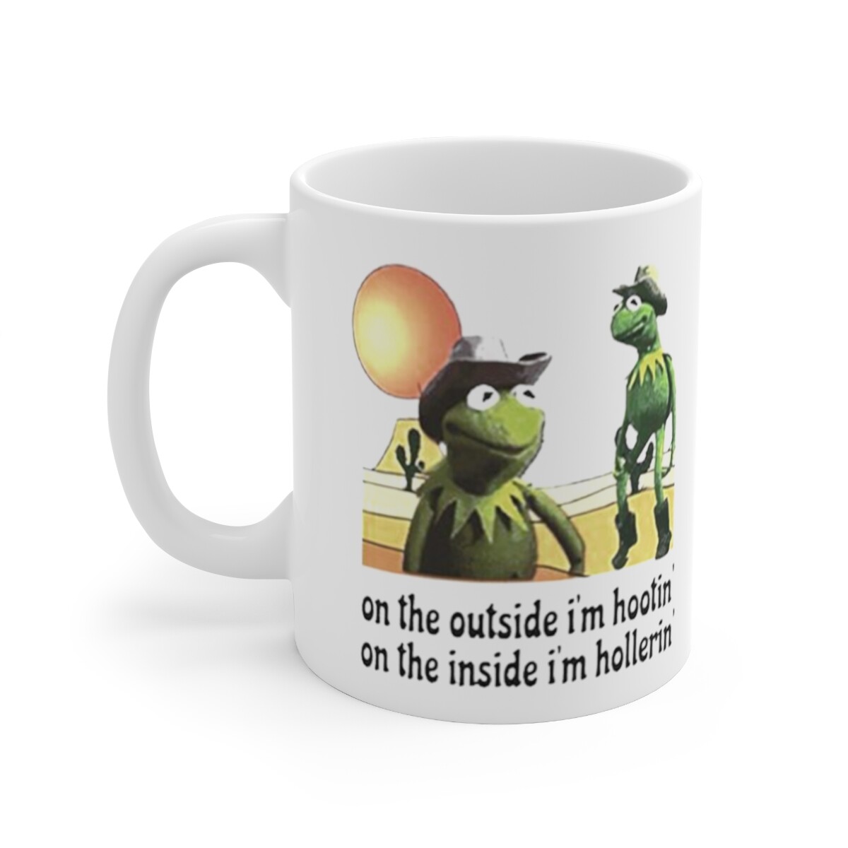 Kermit Drinking Coffee Memes Funny Kermit The Frog Meme Humor Ceramic