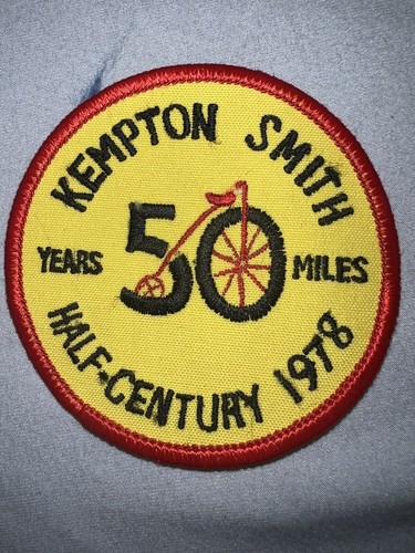 Vintage Kempton Smith 50 Years 50 Miles Bicycle Marathon Commemorative ...