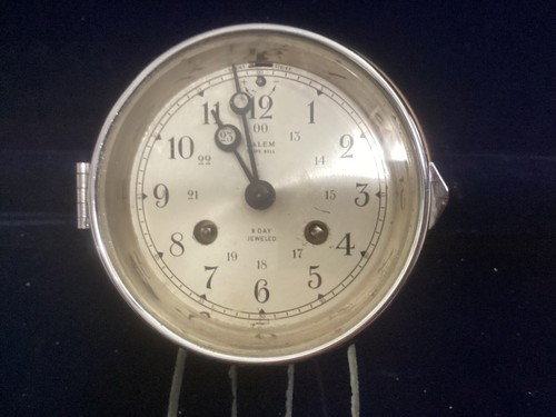 Salem ship's bell 8 Day Clock W Key | eBay