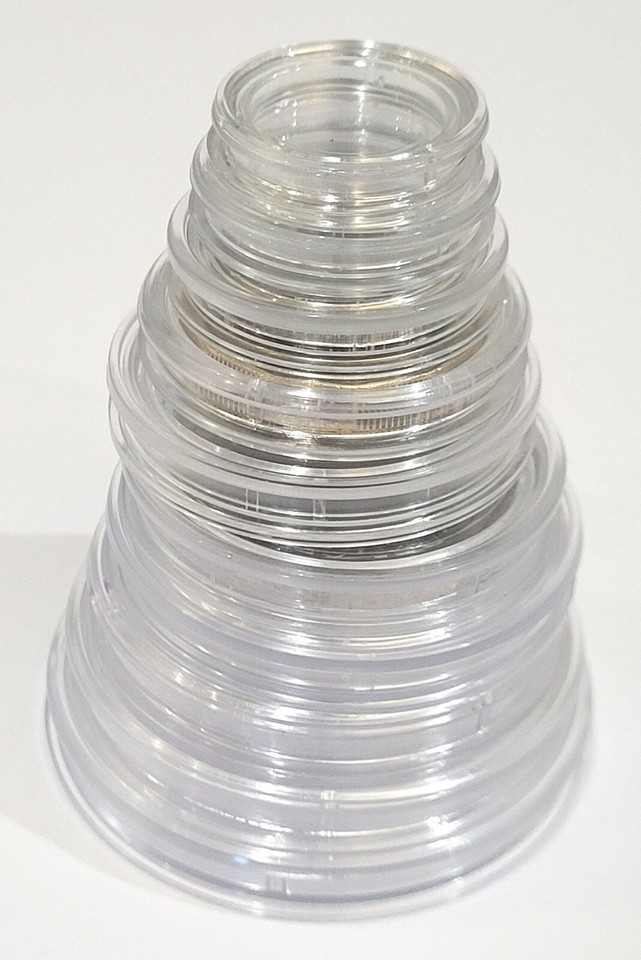 COIN CAPSULES - ALL SIZE from 14mm to 42mm Capsule - 10 30 50 100 each ...