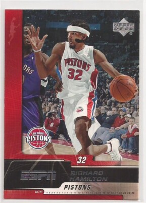 2005-06 Upper Deck ESPN Detroit Pistons Basketball Card #24 Richard ...