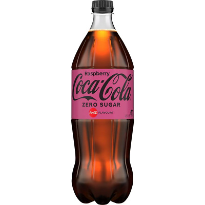 Coca Cola Coke Raspberry Zero Sugar Soft Drink Bottle 1.25L | eBay ...