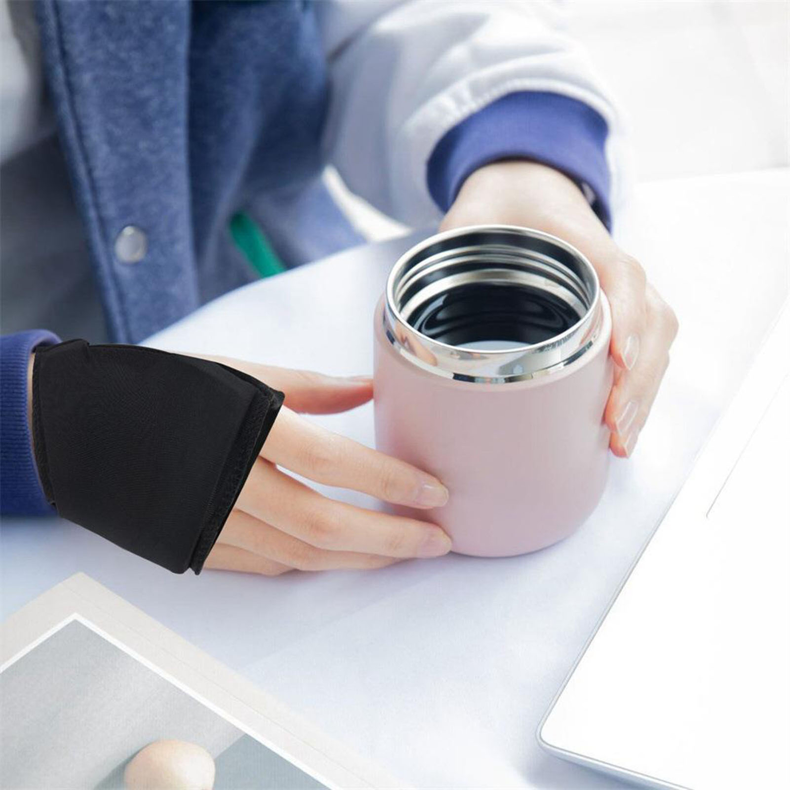 Hand Ice Glove Silicone Stretch Hot Cold Therapy Ice Compress Gloves ...